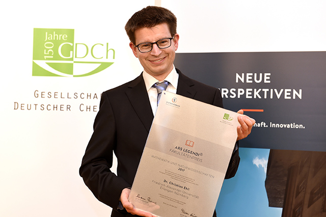 Dr. Ehli erhält Ars legendi-Fakultätenpreis 2017 - Department Chemie ...