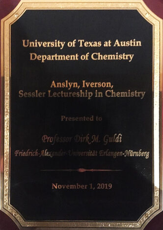 Prof. Dr. Dirk M. Guldi erhält Anslyn, Iverson, Sessler Lectureship ...